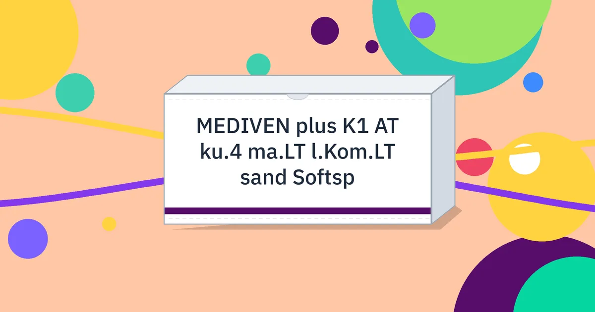 Symbolbild: Packung mit der Aufschrift MEDIVEN plus K1 AT ku.4 ma.LT l.Kom.LT sand Softsp (PZN 18943914) – Verfügbarkeit und Bezug in Apotheken in Frankfurt am Main