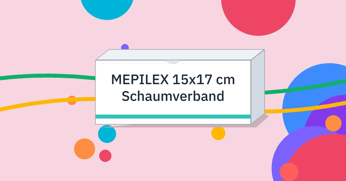 Symbolbild: Packung mit der Aufschrift MEPILEX 15x17 cm Schaumverband (PZN 19701952) – Verfügbarkeit und Bezug in Apotheken in Frankfurt am Main