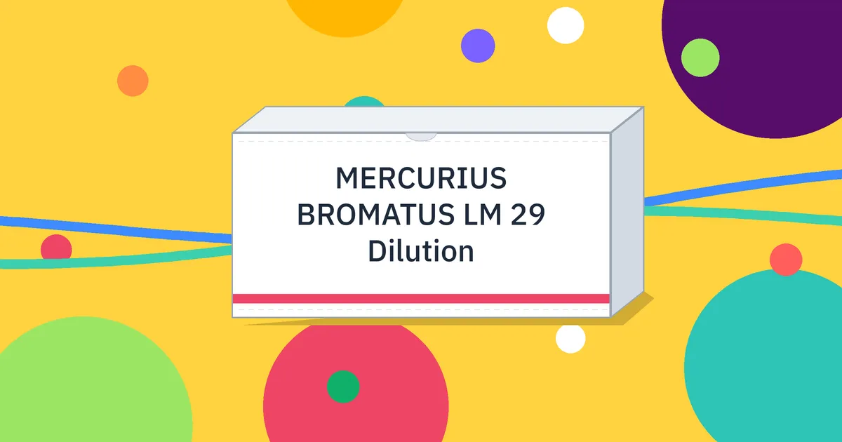 Symbolbild: Packung mit der Aufschrift MERCURIUS BROMATUS LM 29 Dilution (PZN 12949258) – Verfügbarkeit und Bezug in Apotheken in Frankfurt am Main