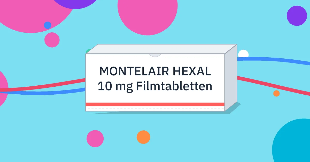 Symbolbild: Packung mit der Aufschrift MONTELAIR HEXAL 10 mg Filmtabletten (PZN 09062770) – Verfügbarkeit und Bezug in Apotheken in Frankfurt am Main