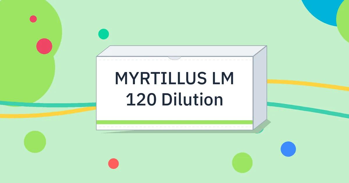 Symbolbild: Packung mit der Aufschrift MYRTILLUS LM 120 Dilution (PZN 13613810) – Verfügbarkeit und Bezug in Apotheken in Frankfurt am Main