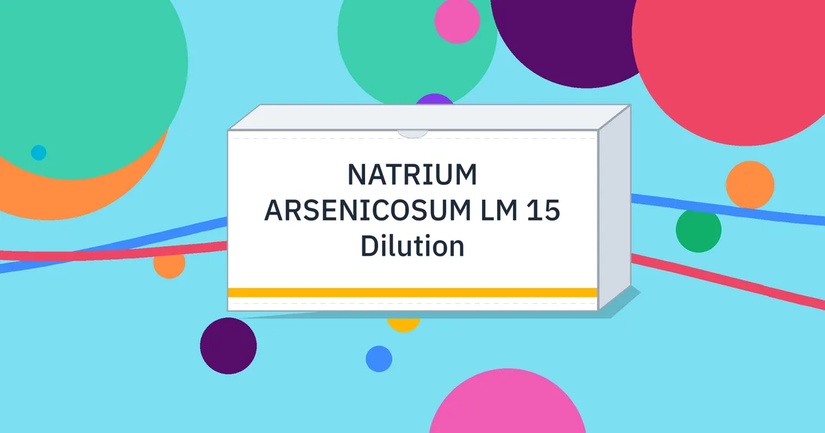 Symbolbild: Packung mit der Aufschrift NATRIUM ARSENICOSUM LM 15 Dilution (PZN 12959400) – Verfügbarkeit und Bezug in Apotheken in Frankfurt am Main