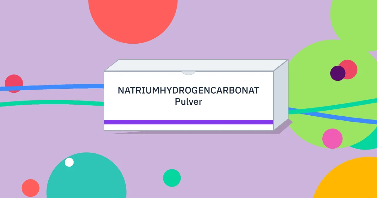Symbolbild: Packung mit der Aufschrift NATRIUMHYDROGENCARBONAT Pulver (PZN 20593893) – Verfügbarkeit und Bezug in Apotheken in Frankfurt am Main