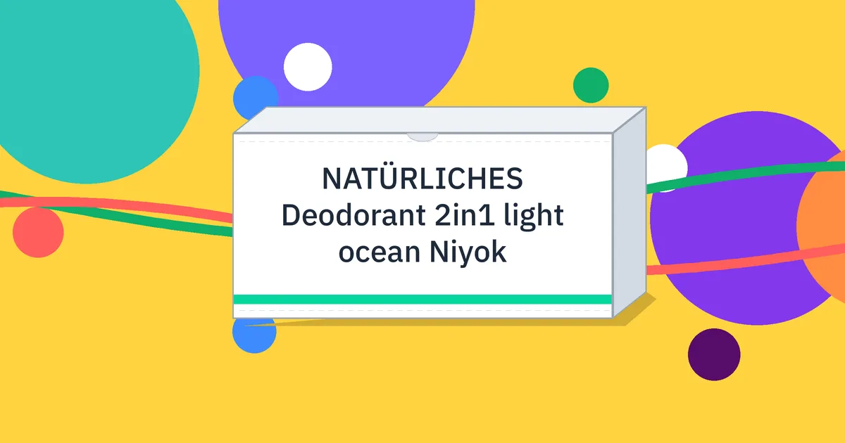 Symbolbild: Packung mit der Aufschrift NATÜRLICHES Deodorant 2in1 light ocean Niyok (PZN 17535521) – Verfügbarkeit und Bezug in Apotheken in Frankfurt am Main