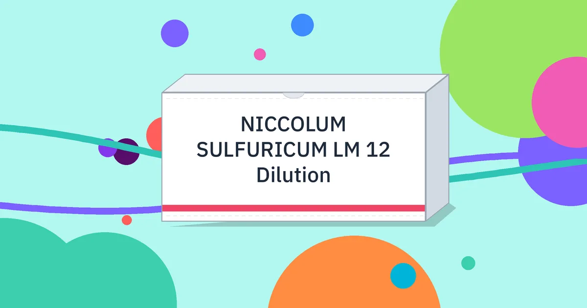 Symbolbild: Packung mit der Aufschrift NICCOLUM SULFURICUM LM 12 Dilution (PZN 12968646) – Verfügbarkeit und Bezug in Apotheken in Frankfurt am Main