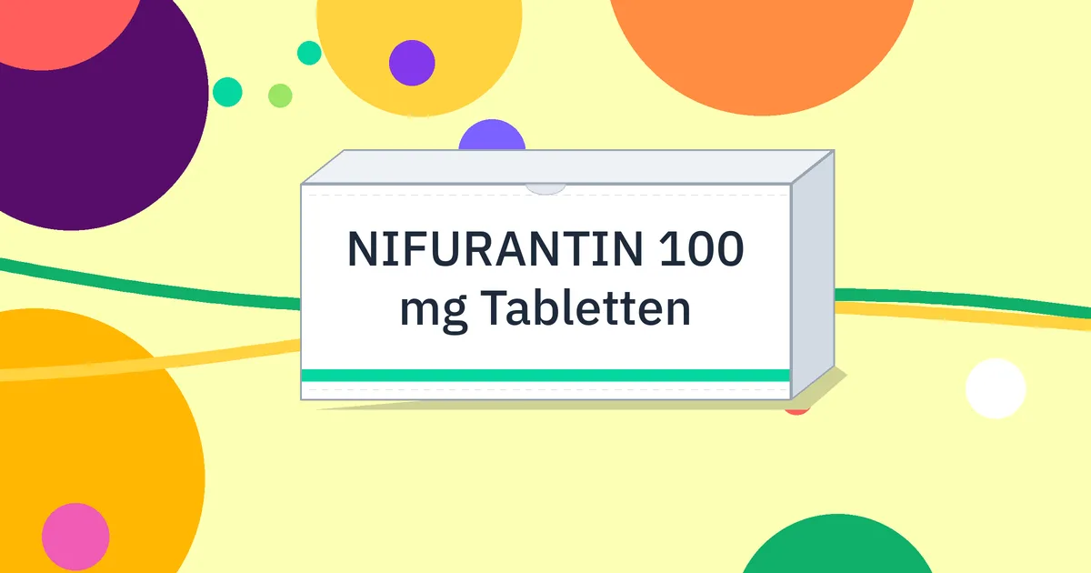 Symbolbild: Packung mit der Aufschrift NIFURANTIN 100 mg Tabletten (PZN 16703519) – Verfügbarkeit und Bezug in Apotheken in Frankfurt am Main