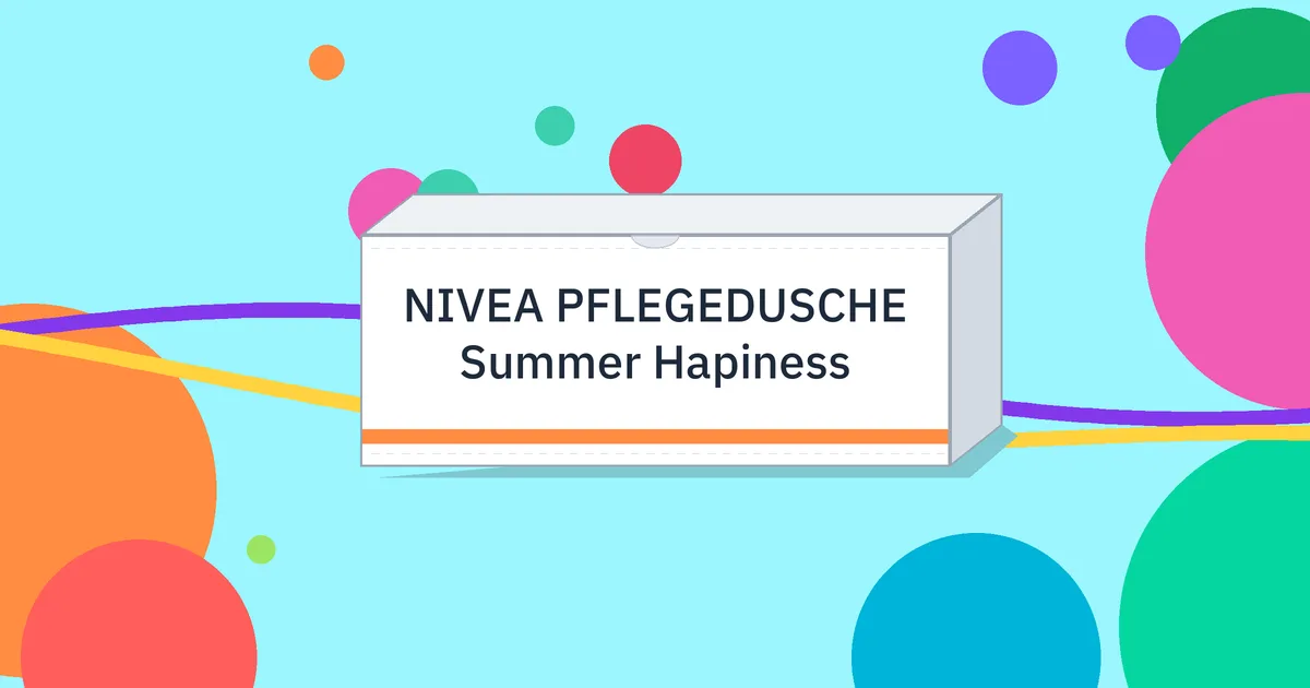 Symbolbild: Packung mit der Aufschrift NIVEA PFLEGEDUSCHE Summer Hapiness (PZN 20699982) – Verfügbarkeit und Bezug in Apotheken in Frankfurt am Main