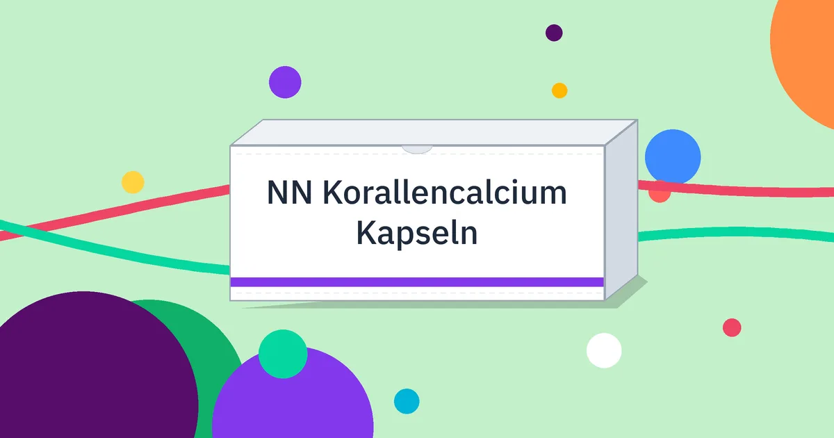 Symbolbild: Packung mit der Aufschrift NN Korallencalcium Kapseln (PZN 18783907) – Verfügbarkeit und Bezug in Apotheken in Frankfurt am Main