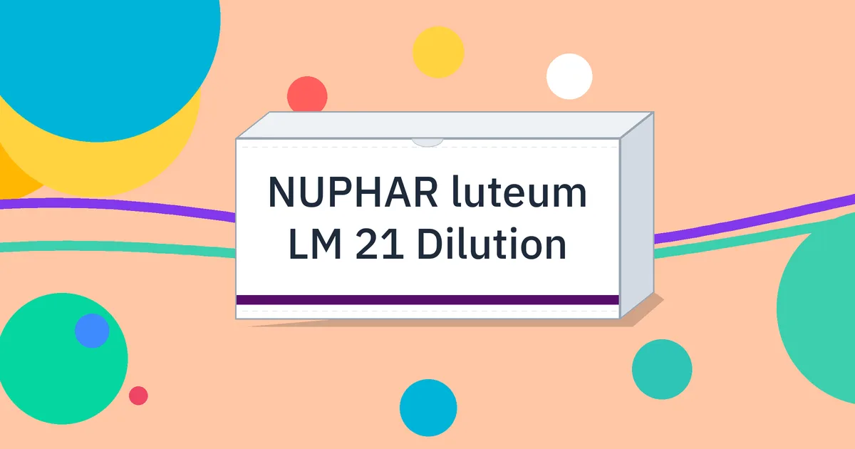 Symbolbild: Packung mit der Aufschrift NUPHAR luteum LM 21 Dilution (PZN 13620603) – Verfügbarkeit und Bezug in Apotheken in Frankfurt am Main