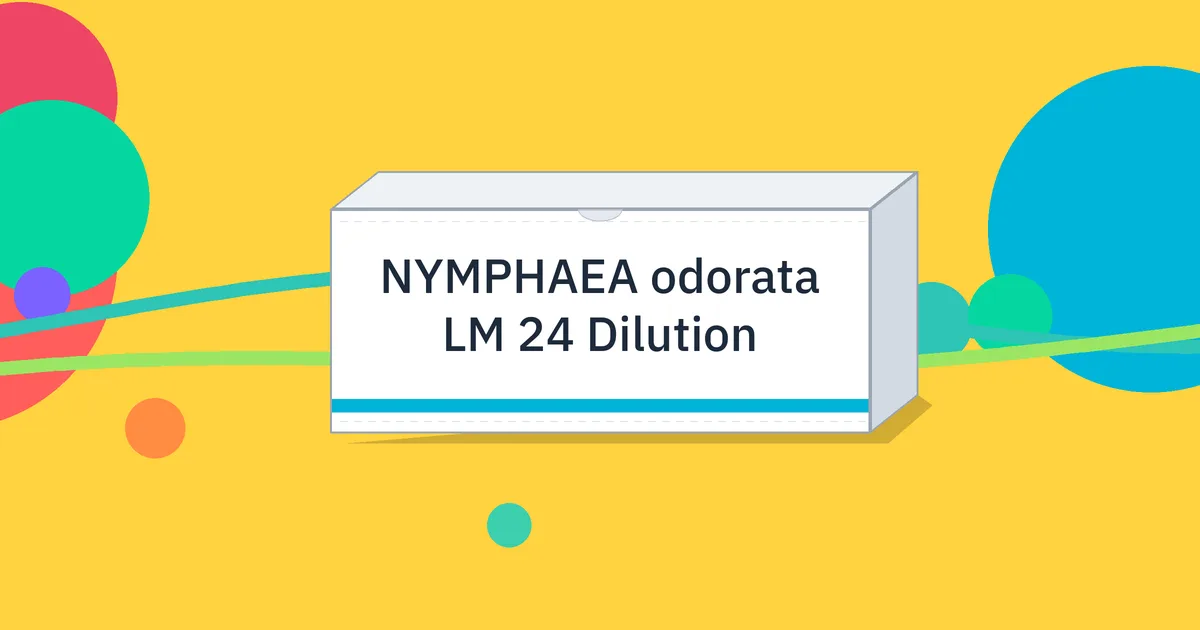 Symbolbild: Packung mit der Aufschrift NYMPHAEA odorata LM 24 Dilution (PZN 13621560) – Verfügbarkeit und Bezug in Apotheken in Frankfurt am Main