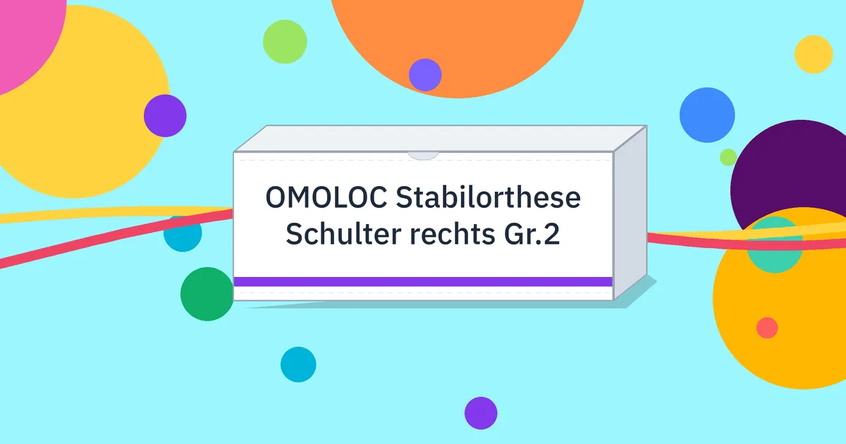 Symbolbild: Packung mit der Aufschrift OMOLOC Stabilorthese Schulter rechts Gr.2 (PZN 10131737) – Verfügbarkeit und Bezug in Apotheken in Frankfurt am Main