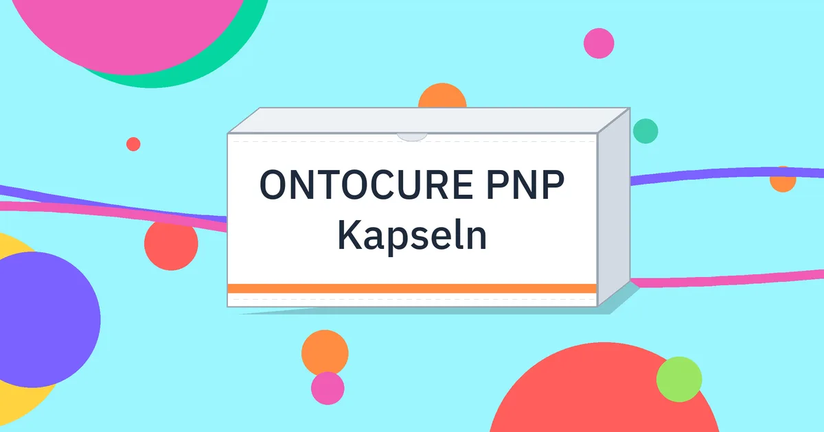 Symbolbild: Packung mit der Aufschrift ONTOCURE PNP Kapseln (PZN 17232051) – Verfügbarkeit und Bezug in Apotheken in Frankfurt am Main