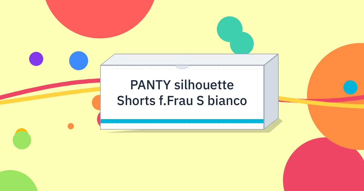 Symbolbild: Packung mit der Aufschrift PANTY silhouette Shorts f.Frau S bianco (PZN 16191858) – Verfügbarkeit und Bezug in Apotheken in Frankfurt am Main