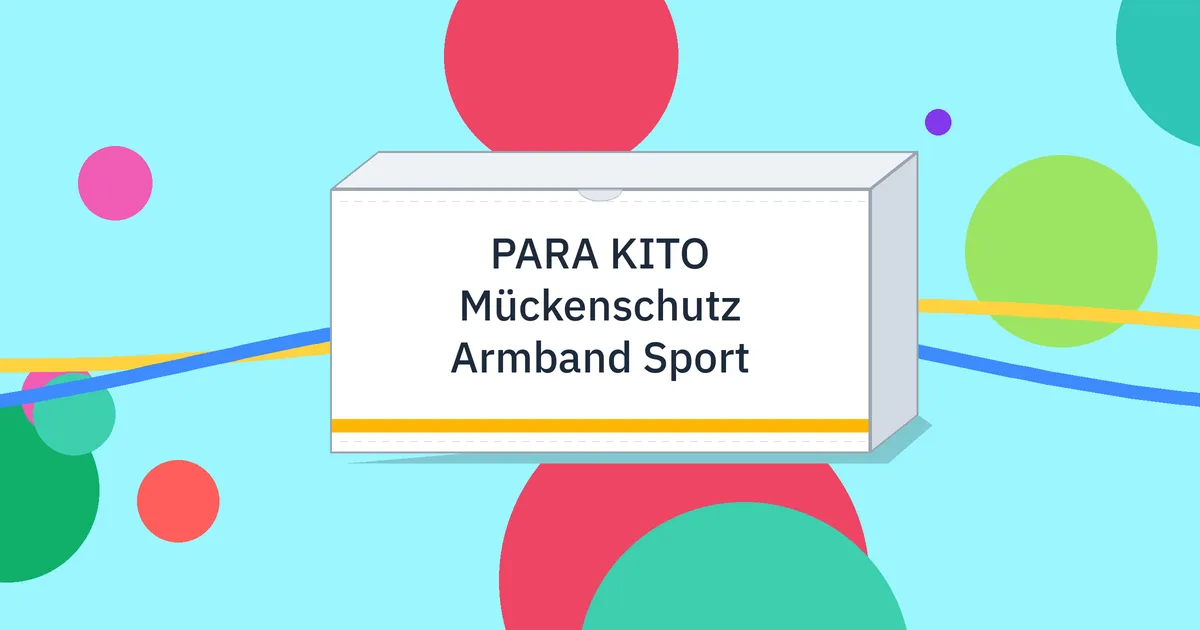 Symbolbild: Packung mit der Aufschrift PARA KITO Mückenschutz Armband Sport (PZN 14130918) – Verfügbarkeit und Bezug in Apotheken in Frankfurt am Main