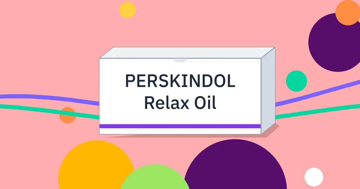 Symbolbild: Packung mit der Aufschrift PERSKINDOL Relax Oil (PZN 10306243) – Verfügbarkeit und Bezug in Apotheken in Frankfurt am Main