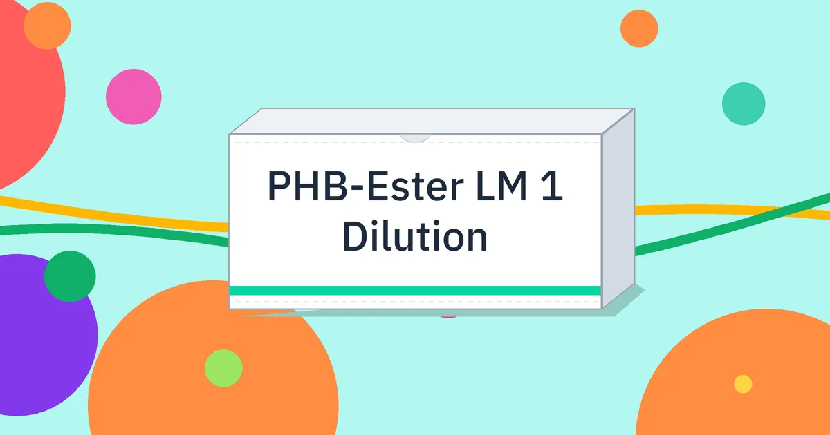 Symbolbild: Packung mit der Aufschrift PHB-Ester LM 1 Dilution (PZN 12977964) – Verfügbarkeit und Bezug in Apotheken in Frankfurt am Main
