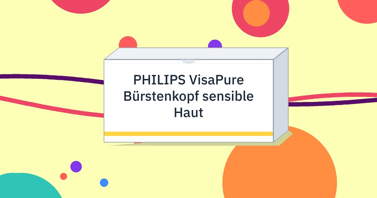 Symbolbild: Packung mit der Aufschrift PHILIPS VisaPure Bürstenkopf sensible Haut (PZN 10027543) – Verfügbarkeit und Bezug in Apotheken in Frankfurt am Main