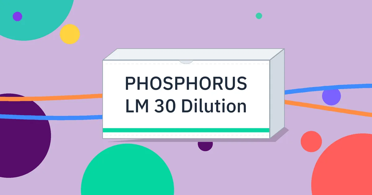 Symbolbild: Packung mit der Aufschrift PHOSPHORUS LM 30 Dilution (PZN 03503345) – Verfügbarkeit und Bezug in Apotheken in Frankfurt am Main
