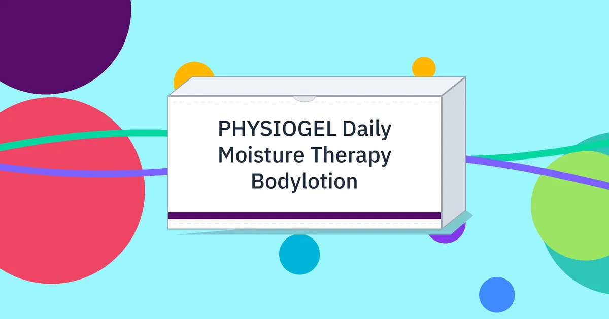 Symbolbild: Packung mit der Aufschrift PHYSIOGEL Daily Moisture Therapy Bodylotion (PZN 04359034) – Verfügbarkeit und Bezug in Apotheken in Frankfurt am Main