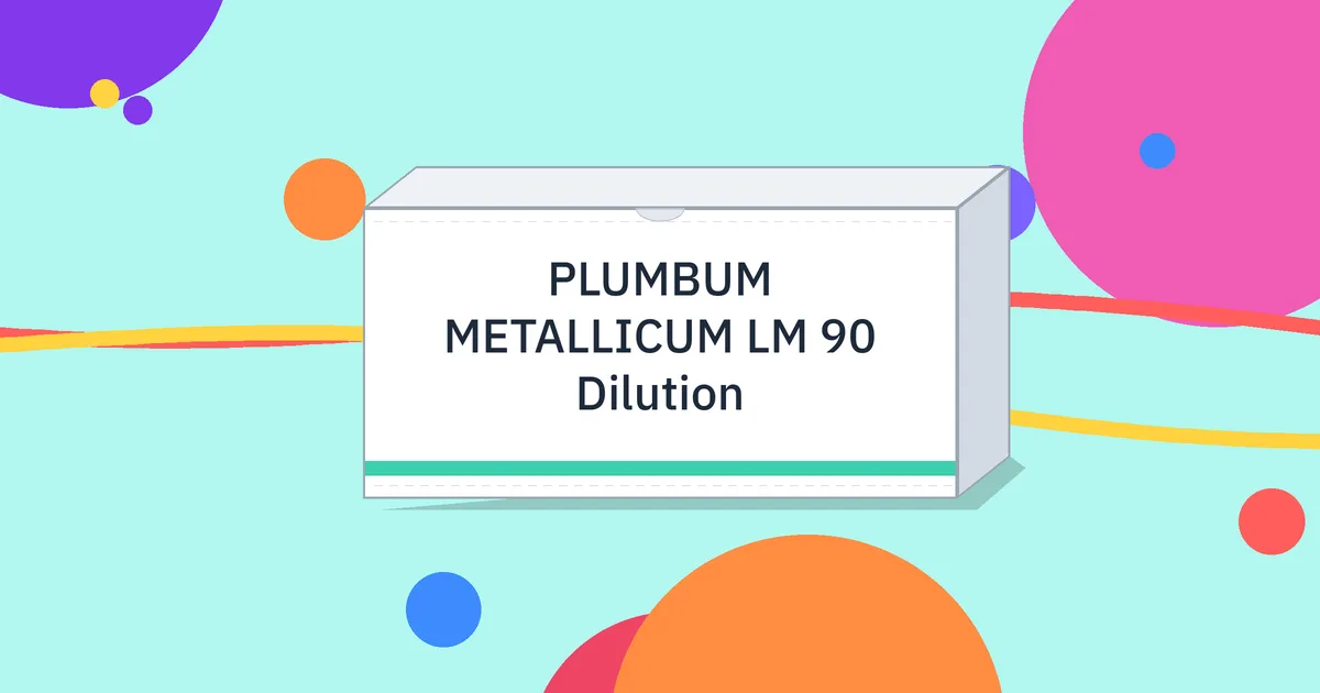 Symbolbild: Packung mit der Aufschrift PLUMBUM METALLICUM LM 90 Dilution (PZN 13041360) – Verfügbarkeit und Bezug in Apotheken in Frankfurt am Main