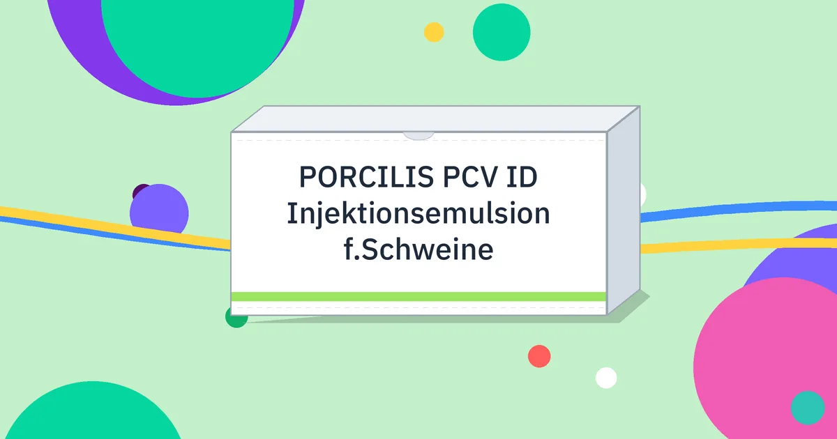 Symbolbild: Packung mit der Aufschrift PORCILIS PCV ID Injektionsemulsion f.Schweine (PZN 11684065) – Verfügbarkeit und Bezug in Apotheken in Frankfurt am Main