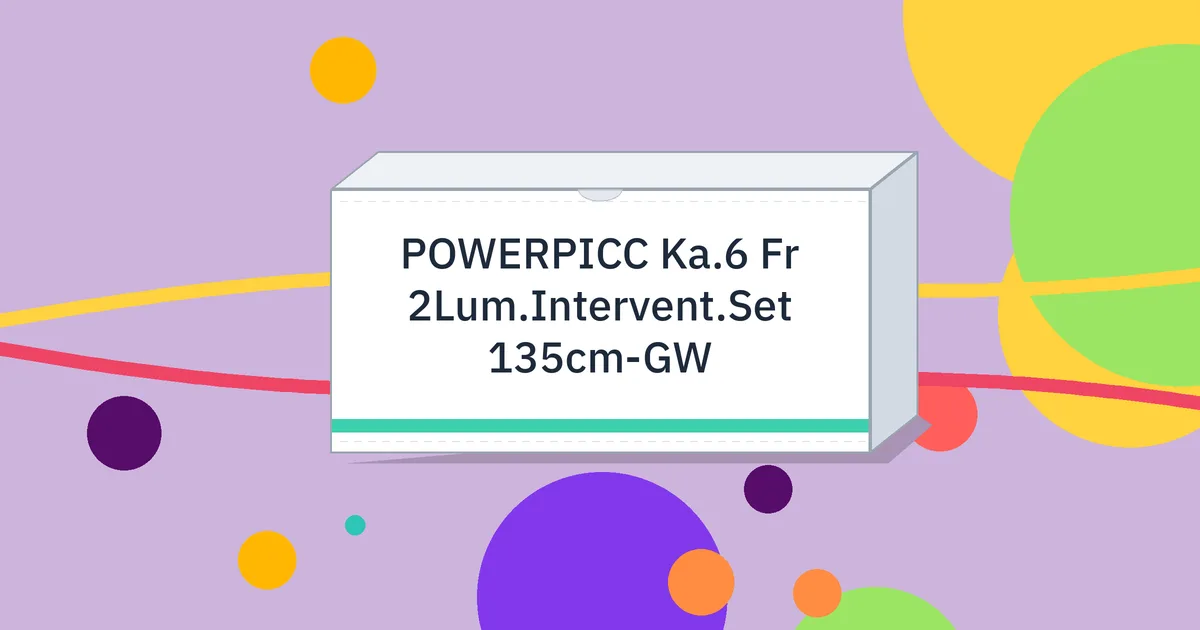 Symbolbild: Packung mit der Aufschrift POWERPICC Ka.6 Fr 2Lum.Intervent.Set 135cm-GW (PZN 12398367) – Verfügbarkeit und Bezug in Apotheken in Frankfurt am Main