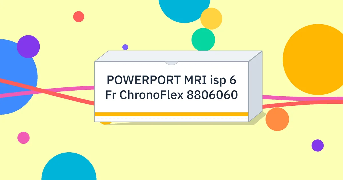Symbolbild: Packung mit der Aufschrift POWERPORT MRI isp 6 Fr ChronoFlex 8806060 (PZN 06144622) – Verfügbarkeit und Bezug in Apotheken in Frankfurt am Main