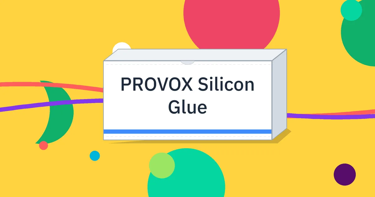Symbolbild: Packung mit der Aufschrift PROVOX Silicon Glue (PZN 02398099) – Verfügbarkeit und Bezug in Apotheken in Frankfurt am Main
