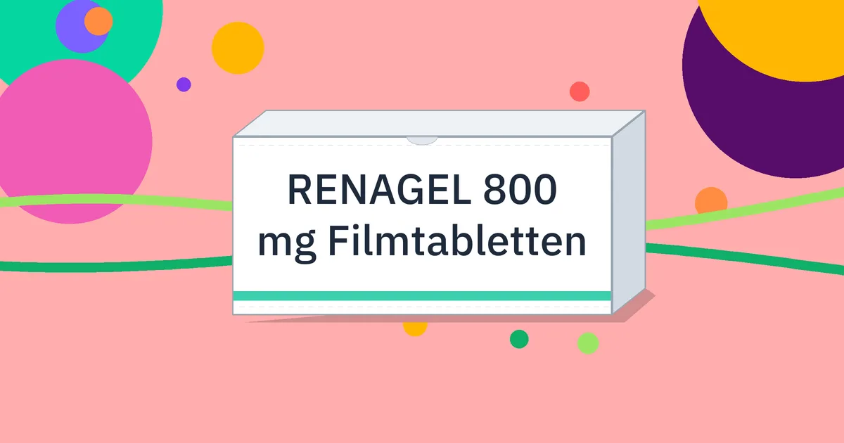 Symbolbild: Packung mit der Aufschrift RENAGEL 800 mg Filmtabletten (PZN 02000702) – Verfügbarkeit und Bezug in Apotheken in Frankfurt am Main