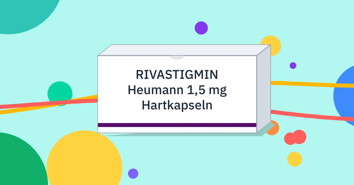 Symbolbild: Packung mit der Aufschrift RIVASTIGMIN Heumann 1,5 mg Hartkapseln (PZN 12350283) – Verfügbarkeit und Bezug in Apotheken in Frankfurt am Main