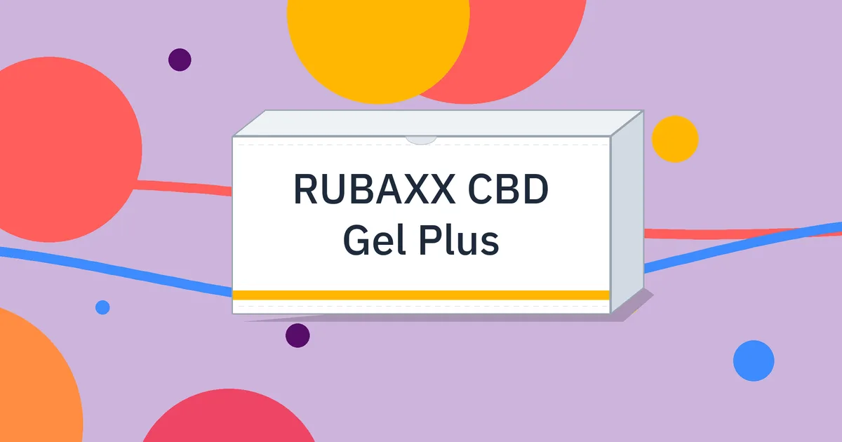 Symbolbild: Packung mit der Aufschrift RUBAXX CBD Gel Plus (PZN 20136718) – Verfügbarkeit und Bezug in Apotheken in Frankfurt am Main