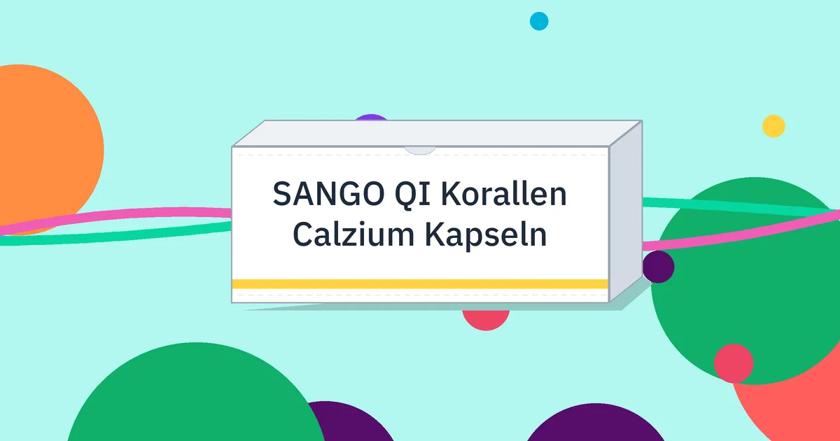 Symbolbild: Packung mit der Aufschrift SANGO QI Korallen Calzium Kapseln (PZN 13867338) – Verfügbarkeit und Bezug in Apotheken in Frankfurt am Main