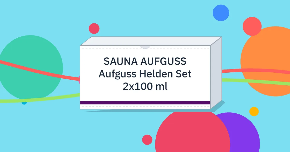 Symbolbild: Packung mit der Aufschrift SAUNA AUFGUSS Aufguss Helden Set 2x100 ml (PZN 18663623) – Verfügbarkeit und Bezug in Apotheken in Frankfurt am Main