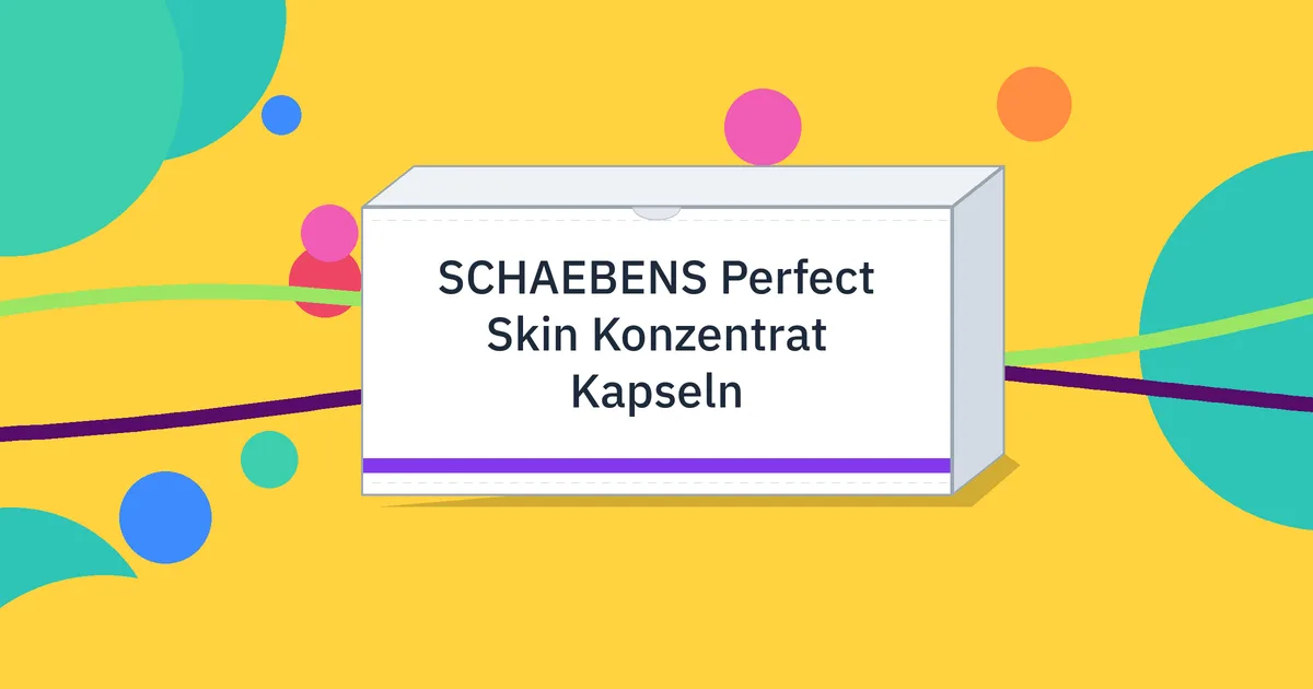 Symbolbild: Packung mit der Aufschrift SCHAEBENS Perfect Skin Konzentrat Kapseln (PZN 11330522) – Verfügbarkeit und Bezug in Apotheken in Frankfurt am Main