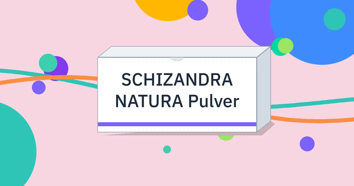Symbolbild: Packung mit der Aufschrift SCHIZANDRA NATURA Pulver (PZN 04009334) – Verfügbarkeit und Bezug in Apotheken in Frankfurt am Main