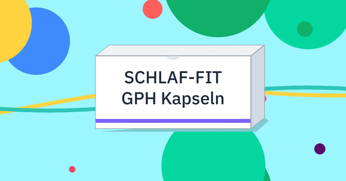 Symbolbild: Packung mit der Aufschrift SCHLAF-FIT GPH Kapseln (PZN 09627338) – Verfügbarkeit und Bezug in Apotheken in Frankfurt am Main