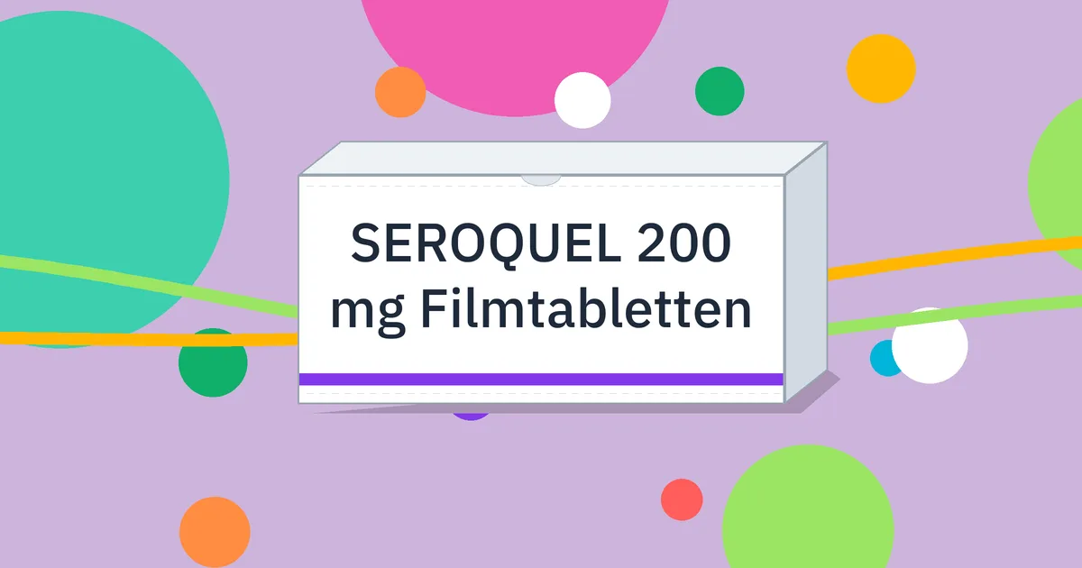 Symbolbild: Packung mit der Aufschrift SEROQUEL 200 mg Filmtabletten (PZN 00948727) – Verfügbarkeit und Bezug in Apotheken in Frankfurt am Main