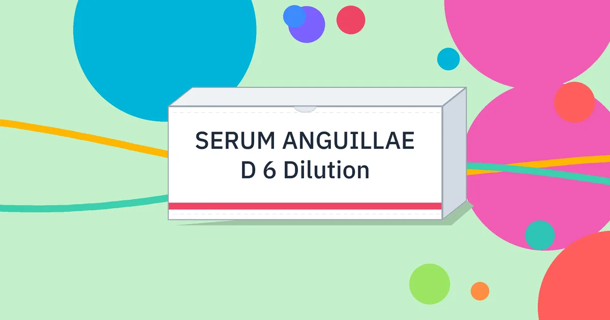 Symbolbild: Packung mit der Aufschrift SERUM ANGUILLAE D 6 Dilution (PZN 07180181) – Verfügbarkeit und Bezug in Apotheken in Frankfurt am Main