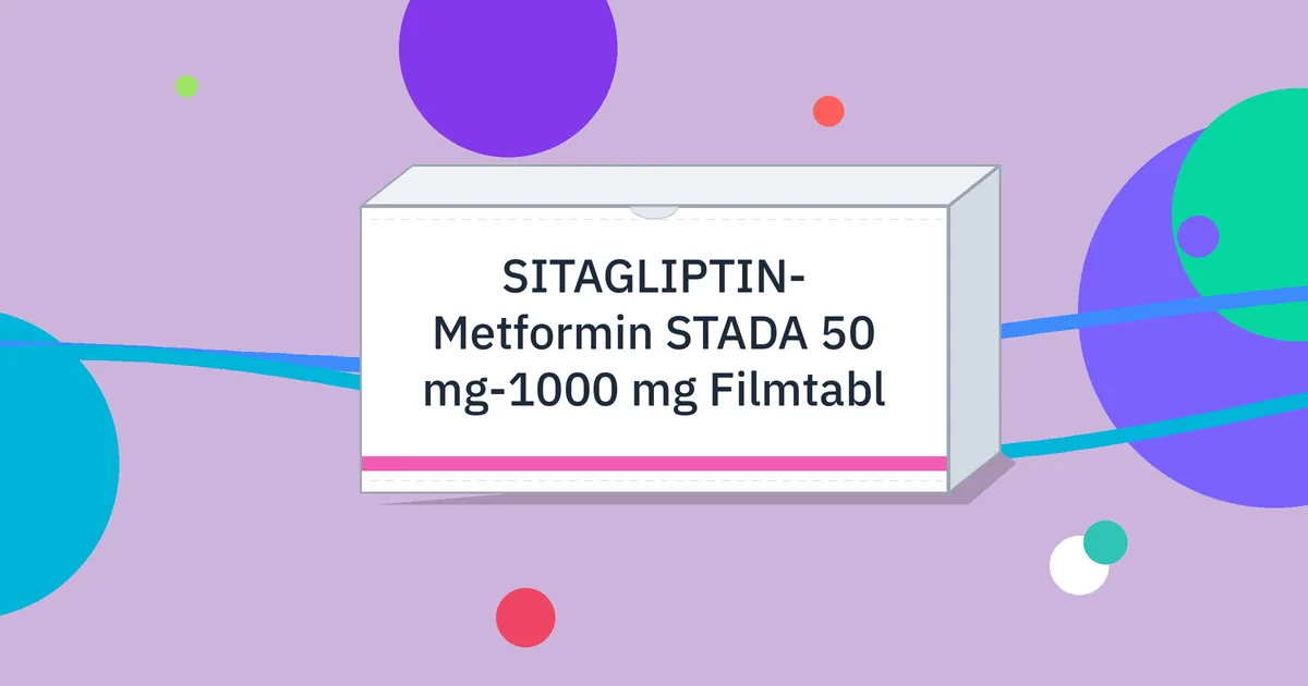Symbolbild: Packung mit der Aufschrift SITAGLIPTIN-Metformin STADA 50 mg-1000 mg Filmtabl (PZN 17507140) – Verfügbarkeit und Bezug in Apotheken in Frankfurt am Main