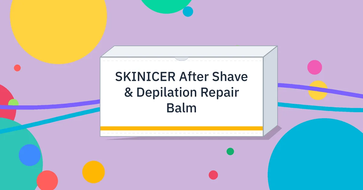 Symbolbild: Packung mit der Aufschrift SKINICER After Shave & Depilation Repair Balm (PZN 12427761) – Verfügbarkeit und Bezug in Apotheken in Frankfurt am Main
