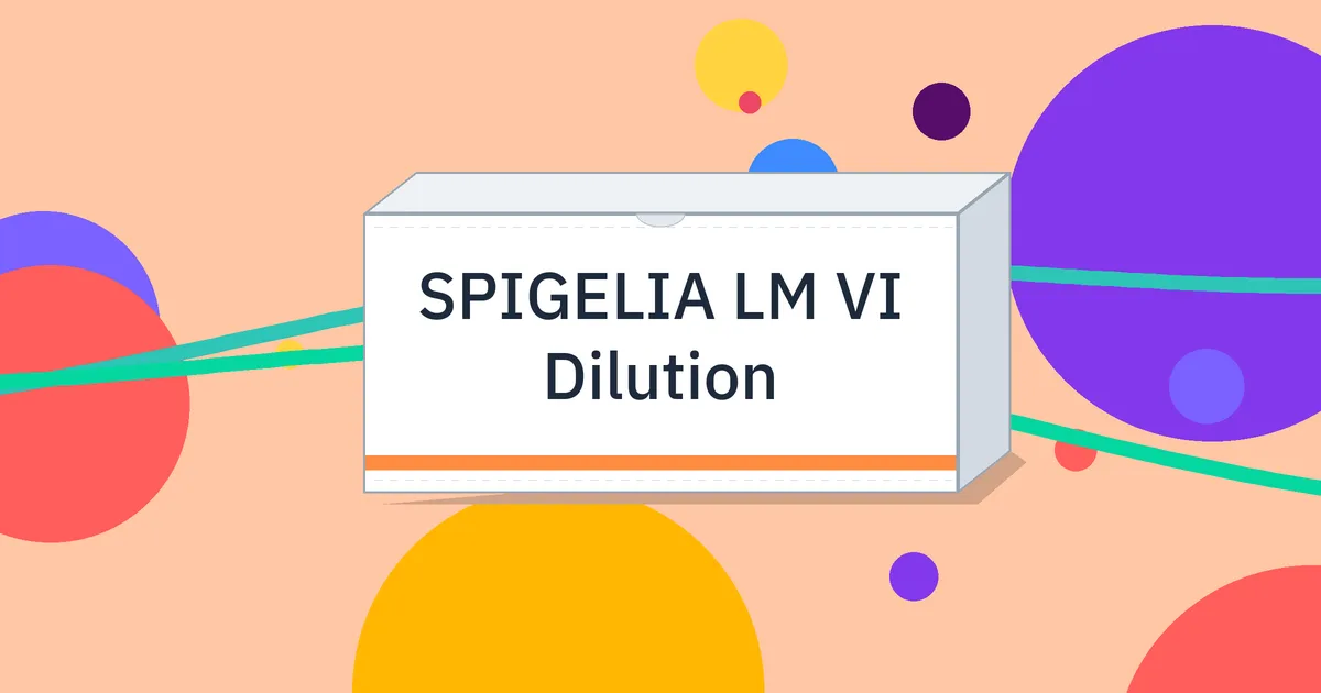 Symbolbild: Packung mit der Aufschrift SPIGELIA LM VI Dilution (PZN 04499120) – Verfügbarkeit und Bezug in Apotheken in Frankfurt am Main