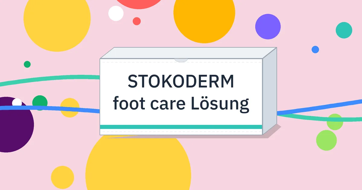 Symbolbild: Packung mit der Aufschrift STOKODERM foot care Lösung (PZN 07330249) – Verfügbarkeit und Bezug in Apotheken in Frankfurt am Main