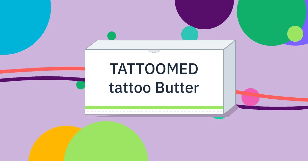 Symbolbild: Packung mit der Aufschrift TATTOOMED tattoo Butter (PZN 17399880) – Verfügbarkeit und Bezug in Apotheken in Frankfurt am Main