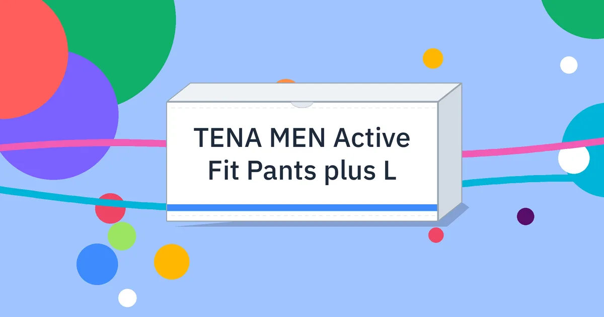 Symbolbild: Packung mit der Aufschrift TENA MEN Active Fit Pants plus L (PZN 12739963) – Verfügbarkeit und Bezug in Apotheken in Frankfurt am Main