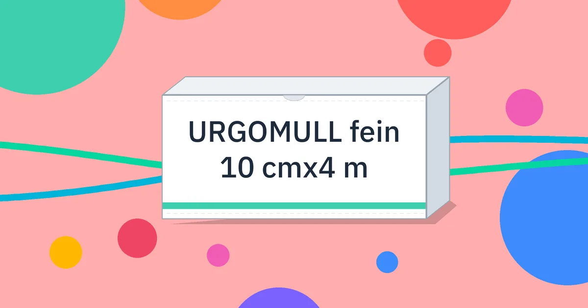 Symbolbild: Packung mit der Aufschrift URGOMULL fein 10 cmx4 m (PZN 11361043) – Verfügbarkeit und Bezug in Apotheken in Frankfurt am Main