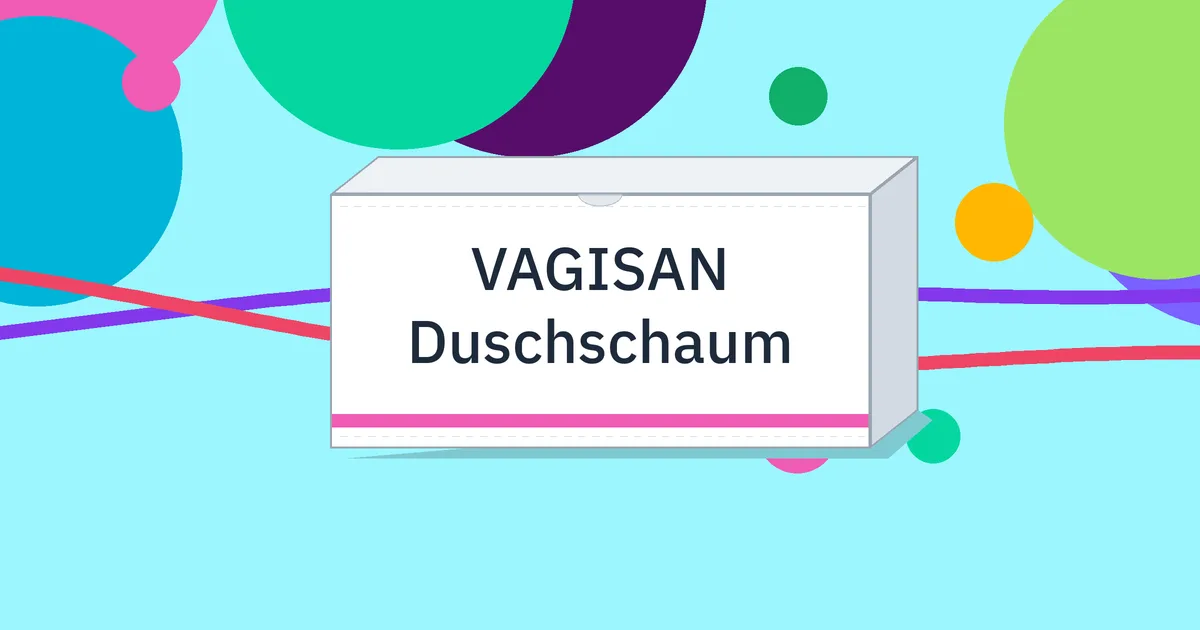 Symbolbild: Packung mit der Aufschrift VAGISAN Duschschaum (PZN 20011738) – Verfügbarkeit und Bezug in Apotheken in Frankfurt am Main