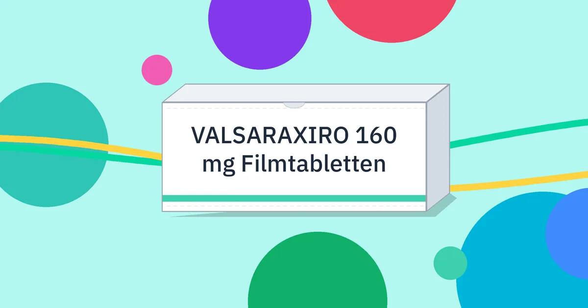 Symbolbild: Packung mit der Aufschrift VALSARAXIRO 160 mg Filmtabletten (PZN 16793296) – Verfügbarkeit und Bezug in Apotheken in Frankfurt am Main