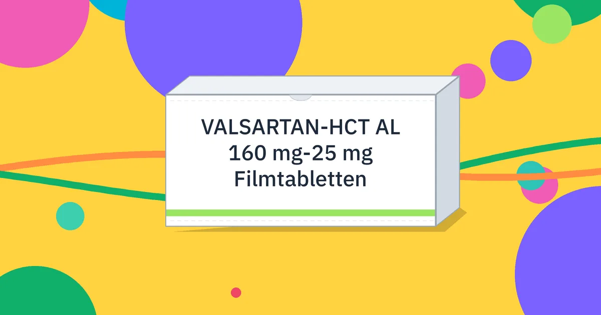 Symbolbild: Packung mit der Aufschrift VALSARTAN-HCT AL 160 mg-25 mg Filmtabletten (PZN 07758533) – Verfügbarkeit und Bezug in Apotheken in Frankfurt am Main