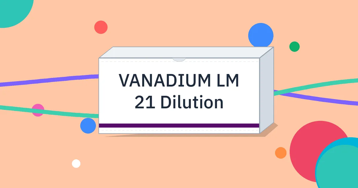 Symbolbild: Packung mit der Aufschrift VANADIUM LM 21 Dilution (PZN 13262776) – Verfügbarkeit und Bezug in Apotheken in Frankfurt am Main