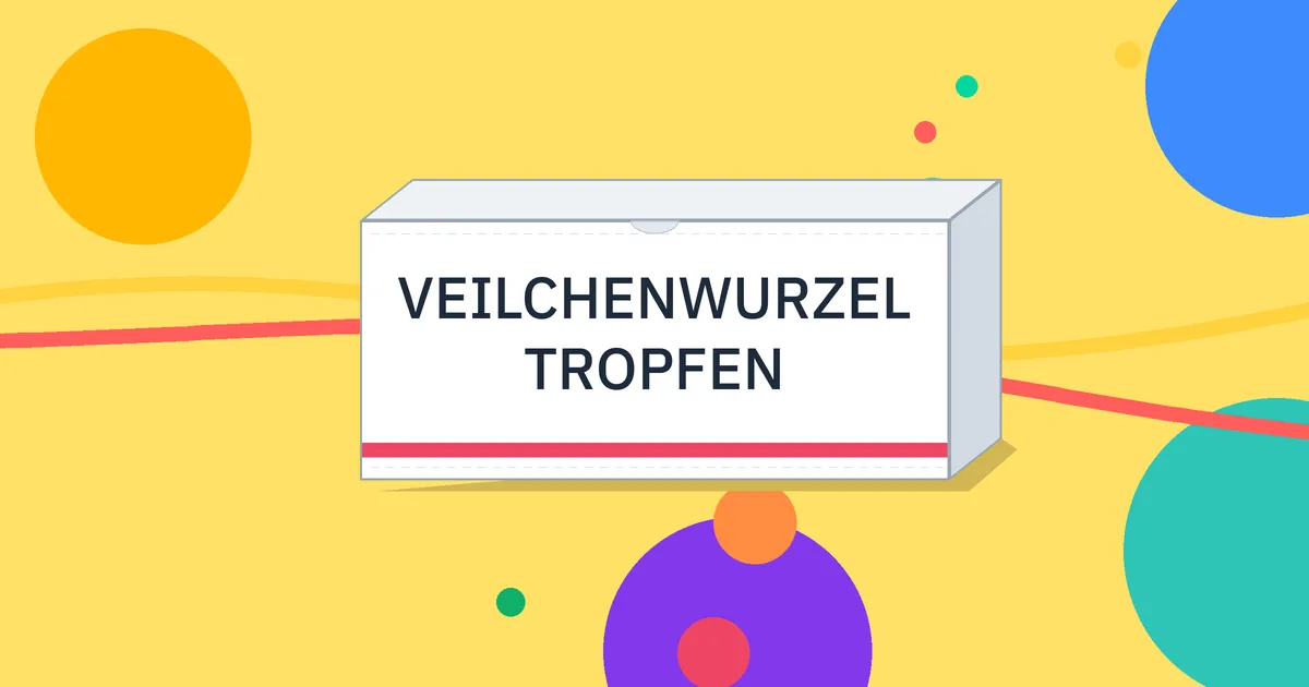 Symbolbild: Packung mit der Aufschrift VEILCHENWURZEL TROPFEN (PZN 14282657) – Verfügbarkeit und Bezug in Apotheken in Frankfurt am Main